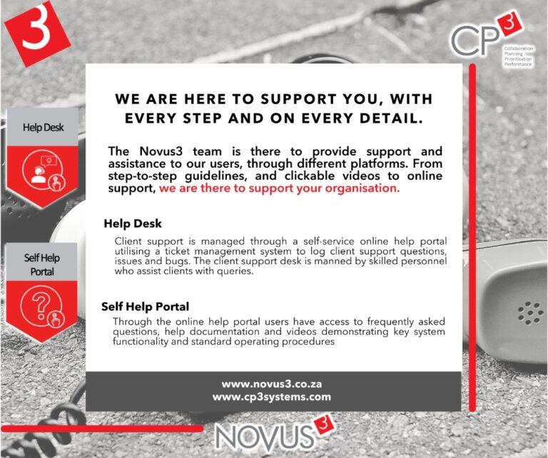 We are here to support you, with every step and on every detail. – Novus3